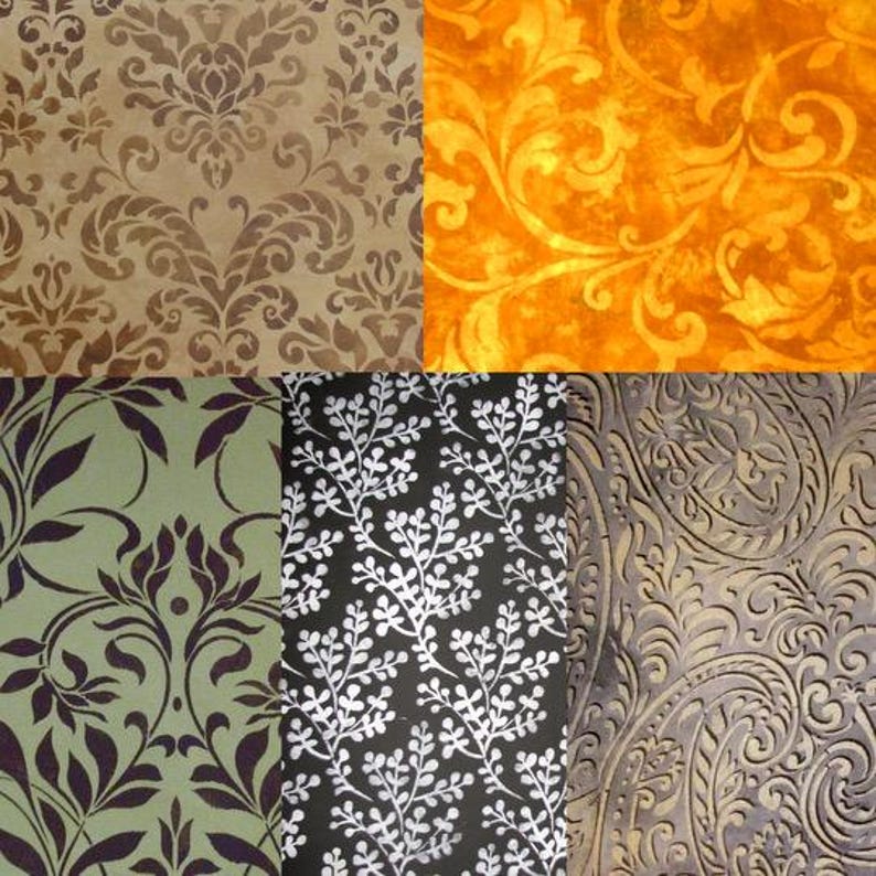 Mini Stencil Pattern Collection - Etsy