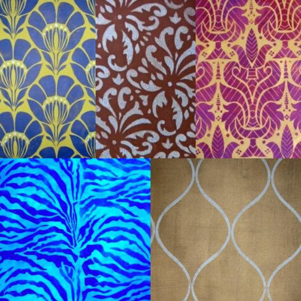 Mini Stencil Pattern Collection - Etsy