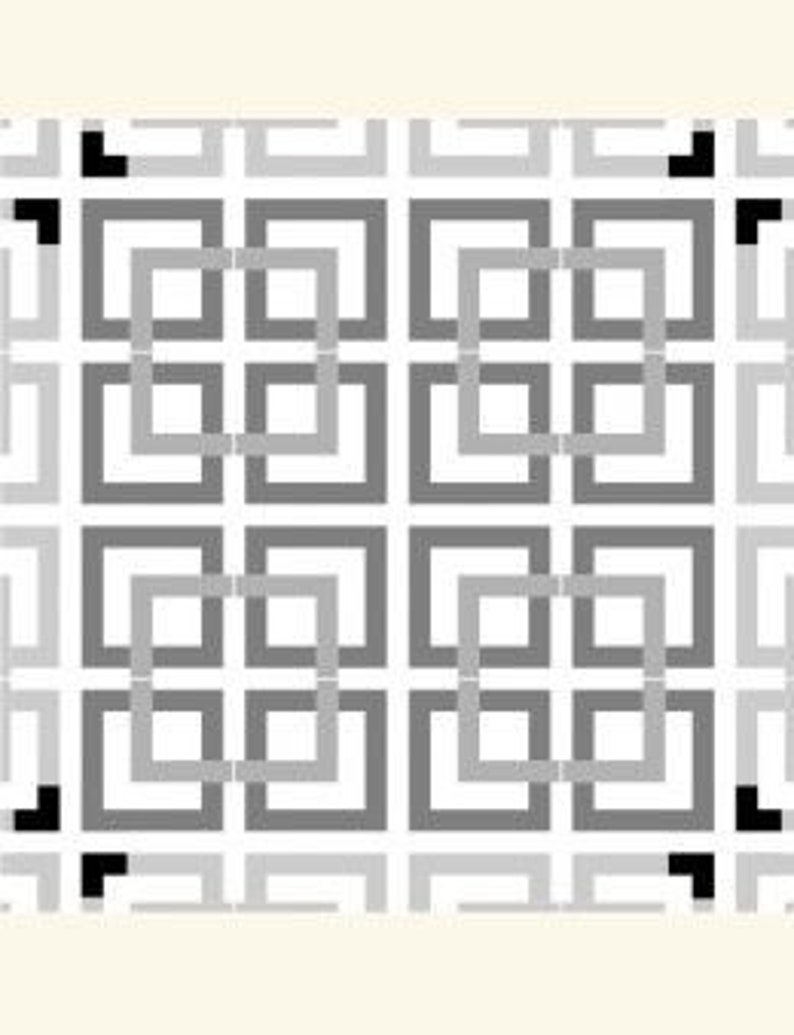 Art Deco Square Stencil - Etsy