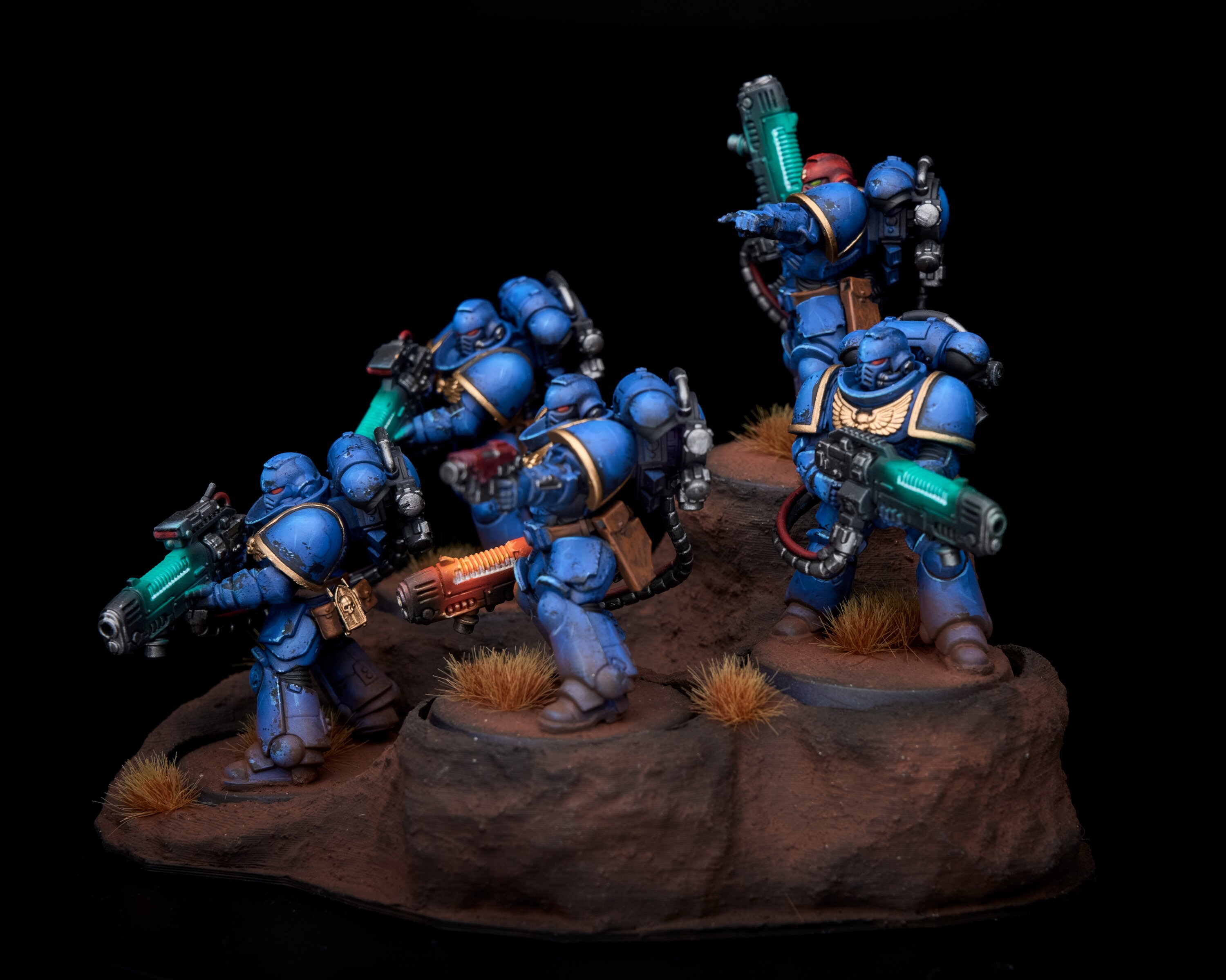 Warhammer 40k Ultramarines Hellblasters Painted - Etsy