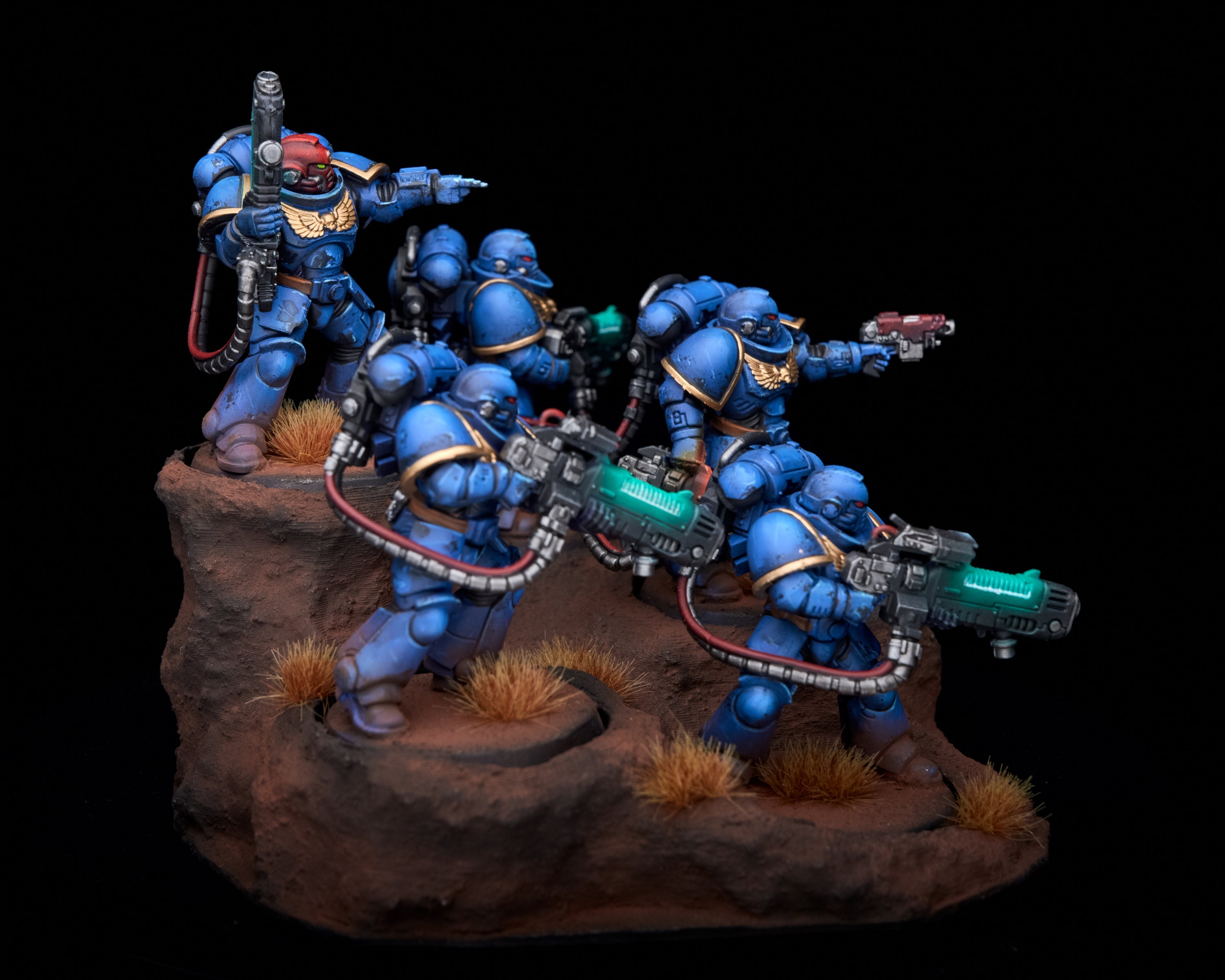 Warhammer 40k Ultramarines Hellblasters Painted - Etsy