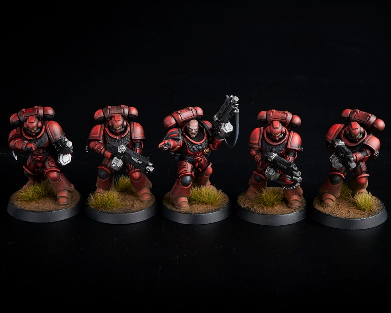 Warhammer 40k Blood Angels Intercessors Painted - Etsy