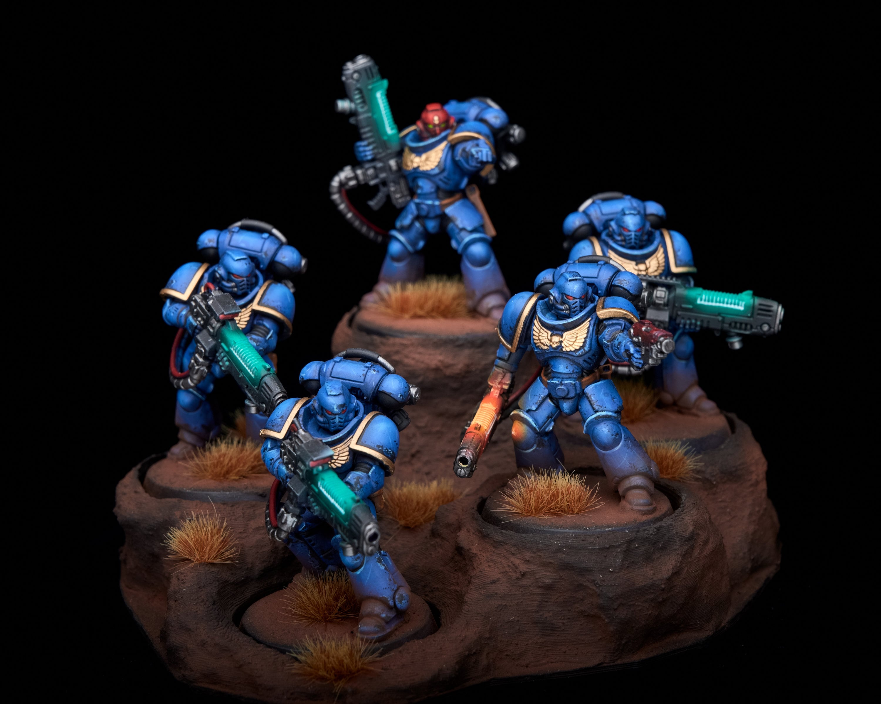 Warhammer 40k Ultramarines Hellblasters Painted - Etsy