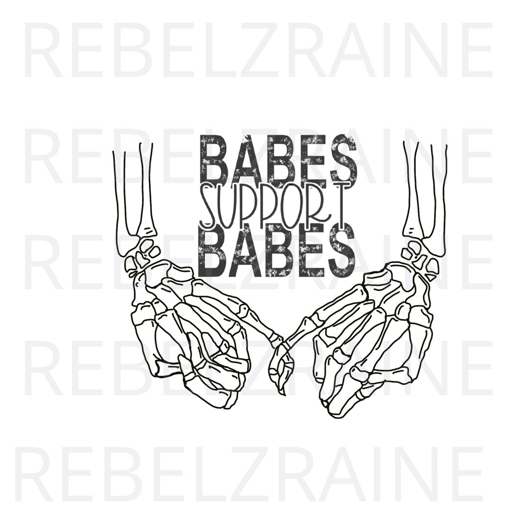Skeleton Pinky Promise Babes Support Babes PNG - Etsy