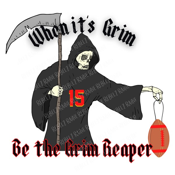 Kc Chiefs Grim Reaper Svg - Etsy