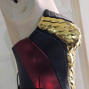Snake Scale Gold Overbust Corset Inspired by Aladdin Cosplay Costume ...