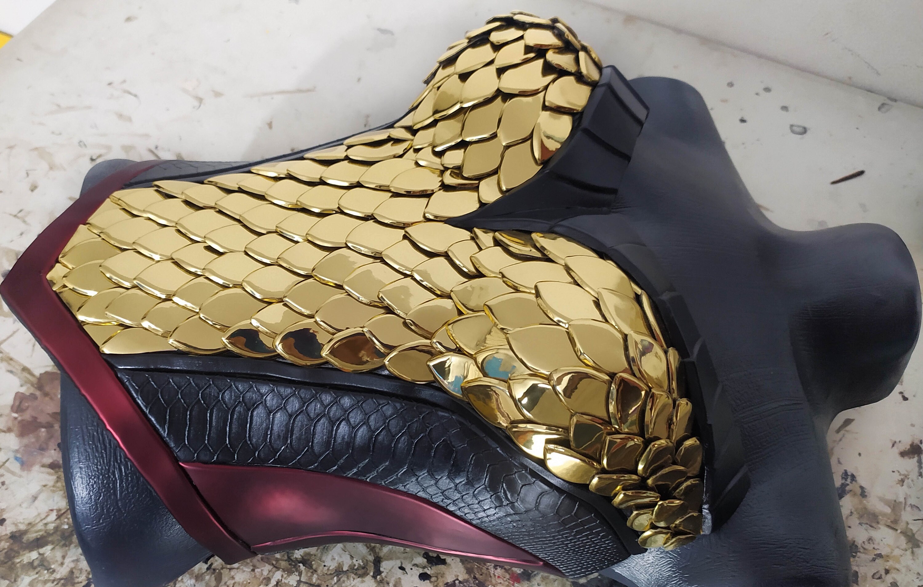 Snake Scale Gold Overbust Corset Inspired by Aladdin Cosplay Costume ...