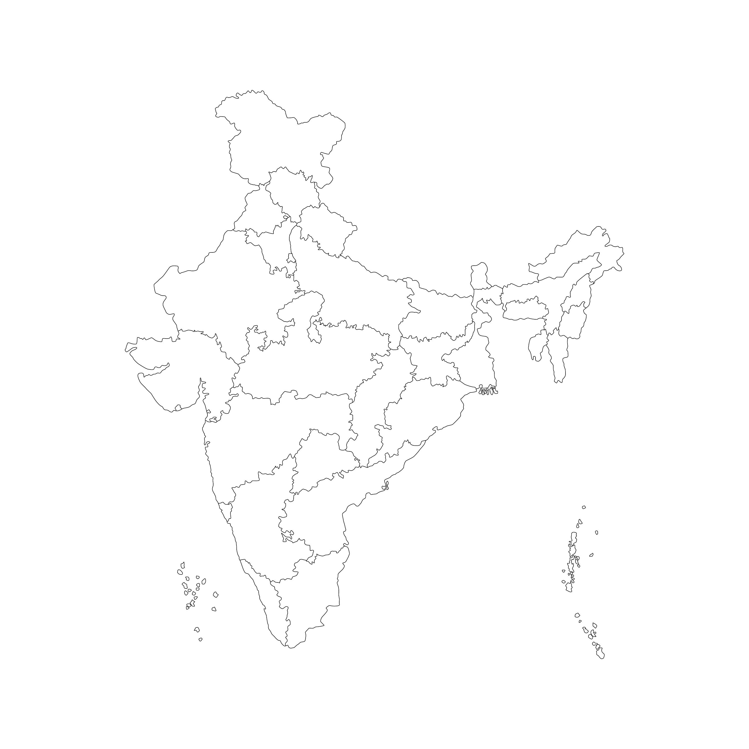 India Map India Svg India Svg for Cricut India Eps India | Etsy