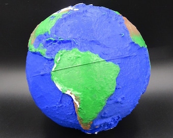 3D Printed Globe - Etsy