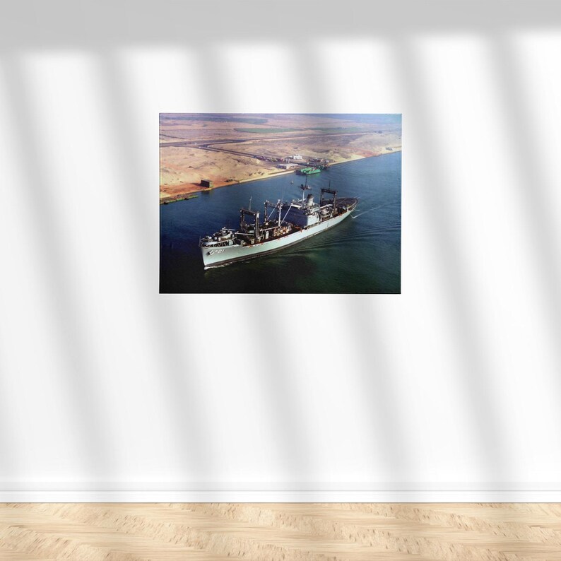 USS Suribachi Transiting the Suez Canal Photo Photograph Poster Art ...