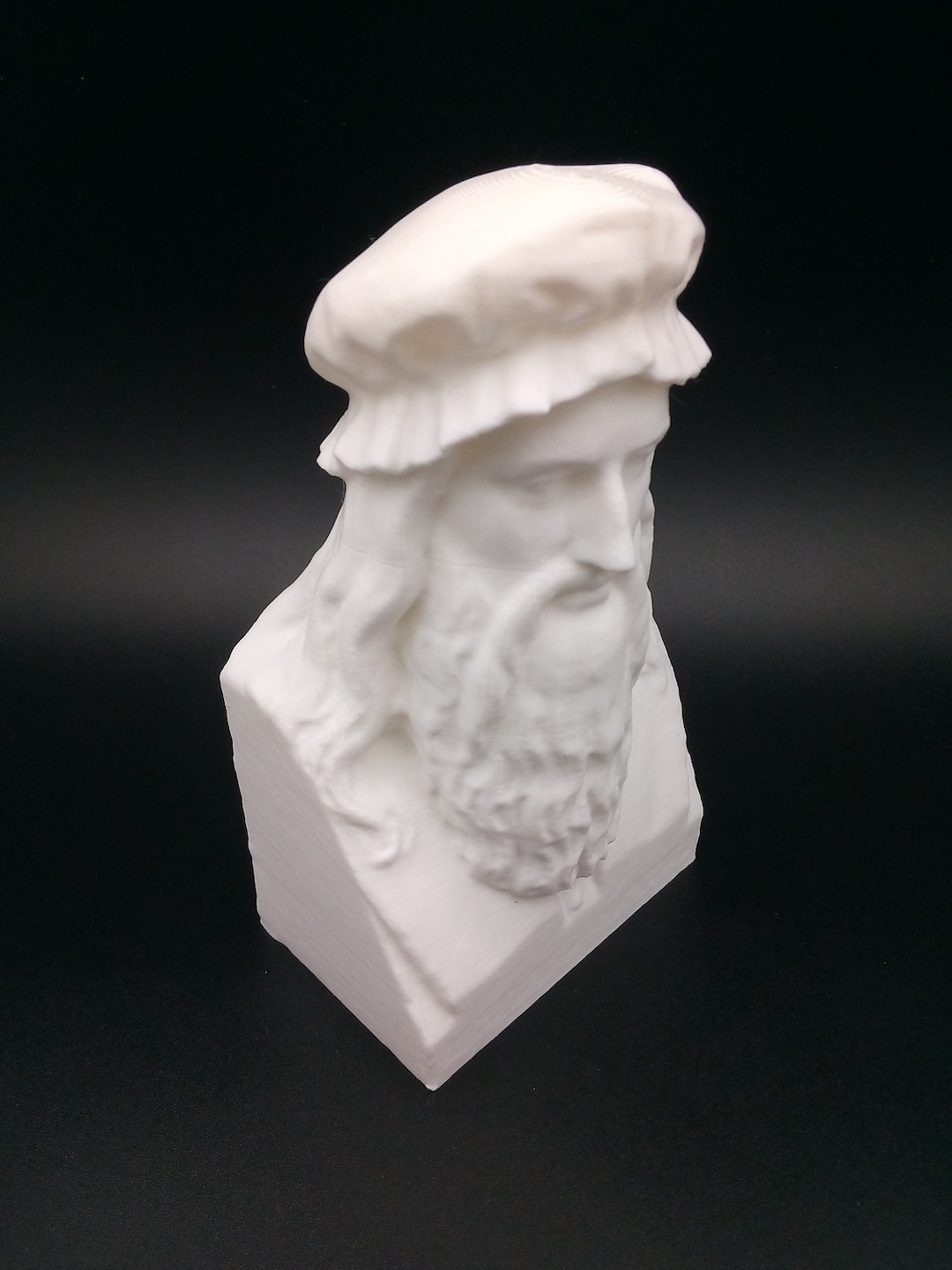 Leonardo Davinci Bust 3D Printed Sculpture State Figure Figurine 4 in ...