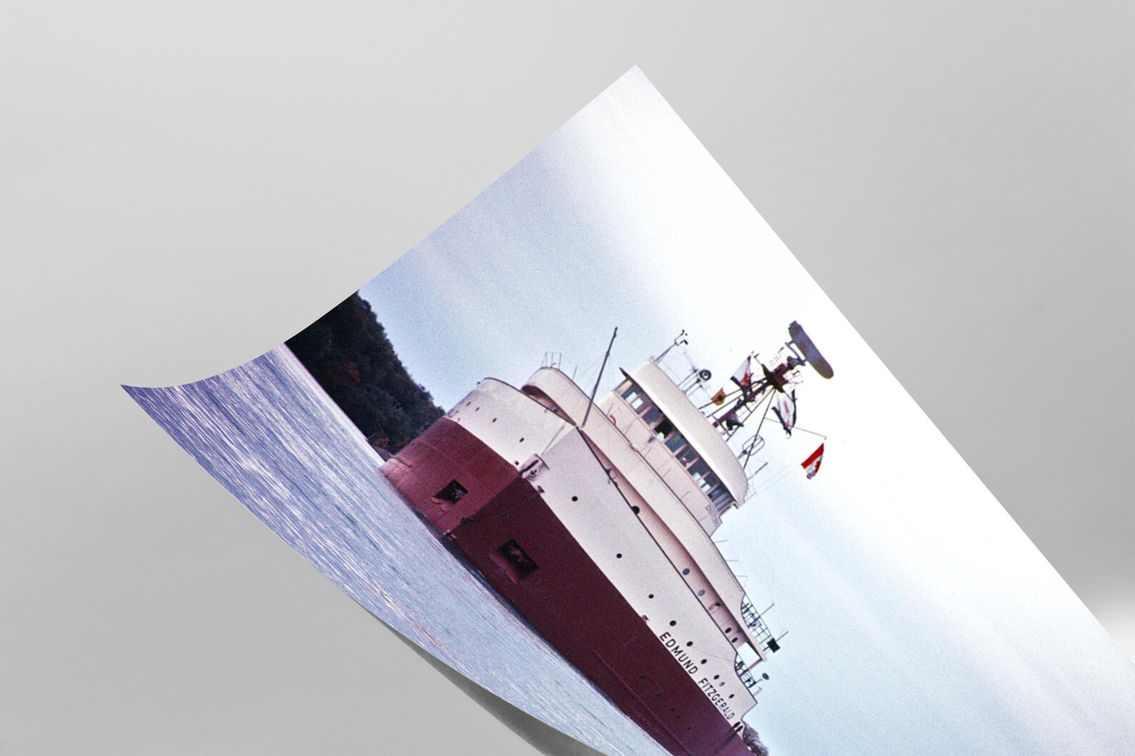 SS Edmund Fitzgerald Underway Lake Water 1971 Photo Photograph Poster ...