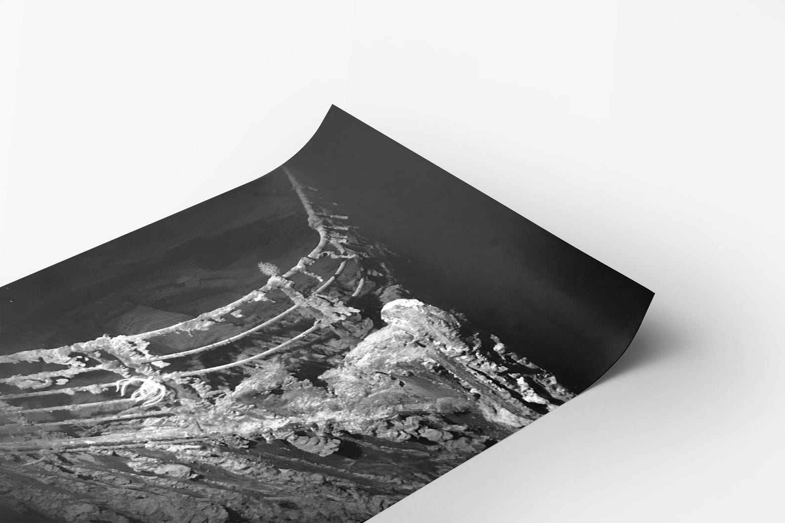 Wreck of the RMS Titanic Bow Section Water Photo Photograph Art Print B ...
