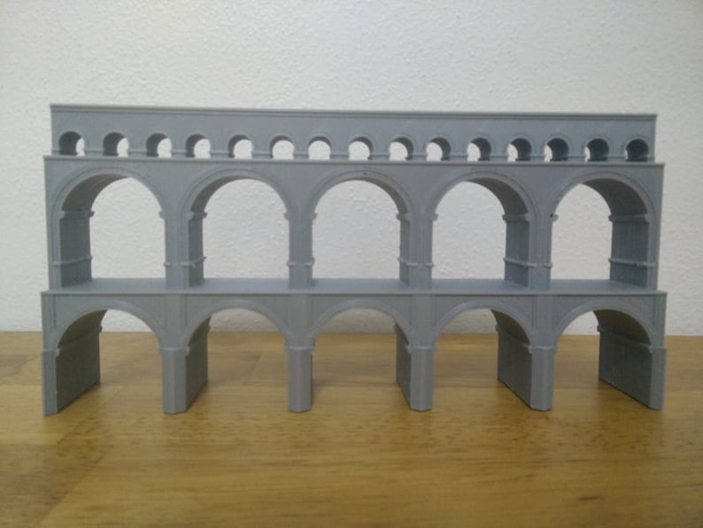Roman Aqueduct Bridge Pont Du Gard France Architectural Model - Pick ...