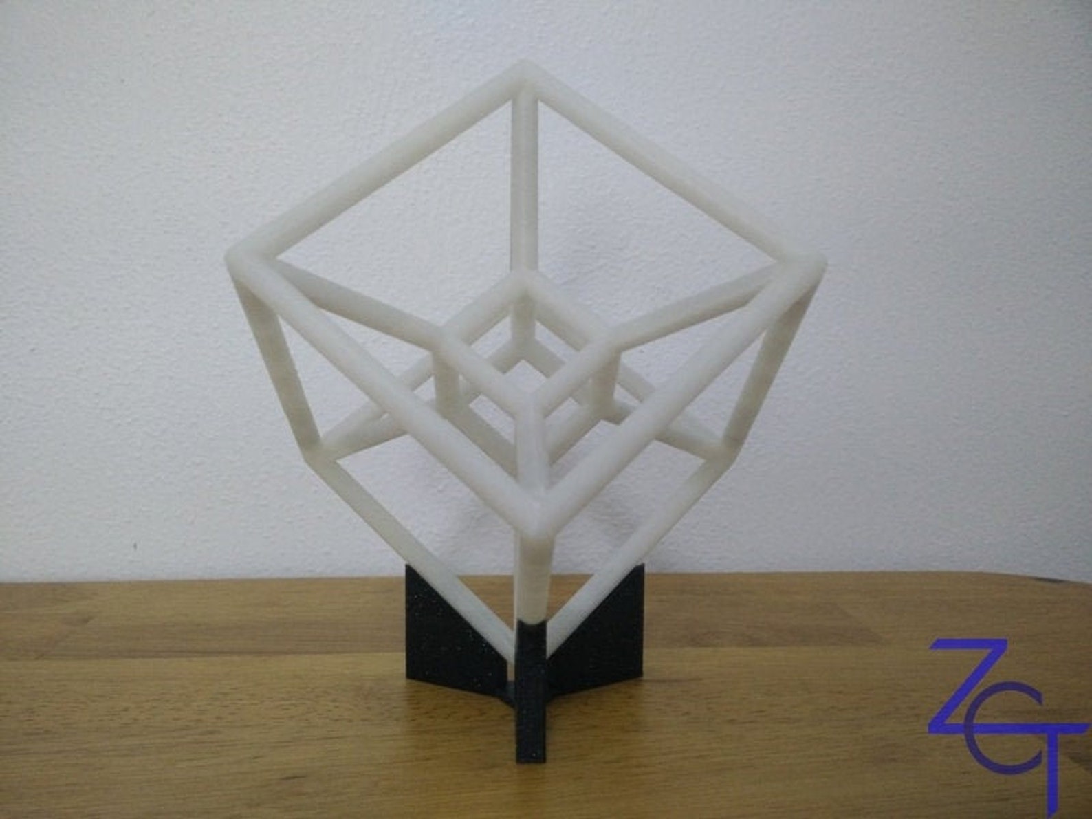 Tesseract Hypercube With Stand 3D Printed 4th Dimension - Etsy