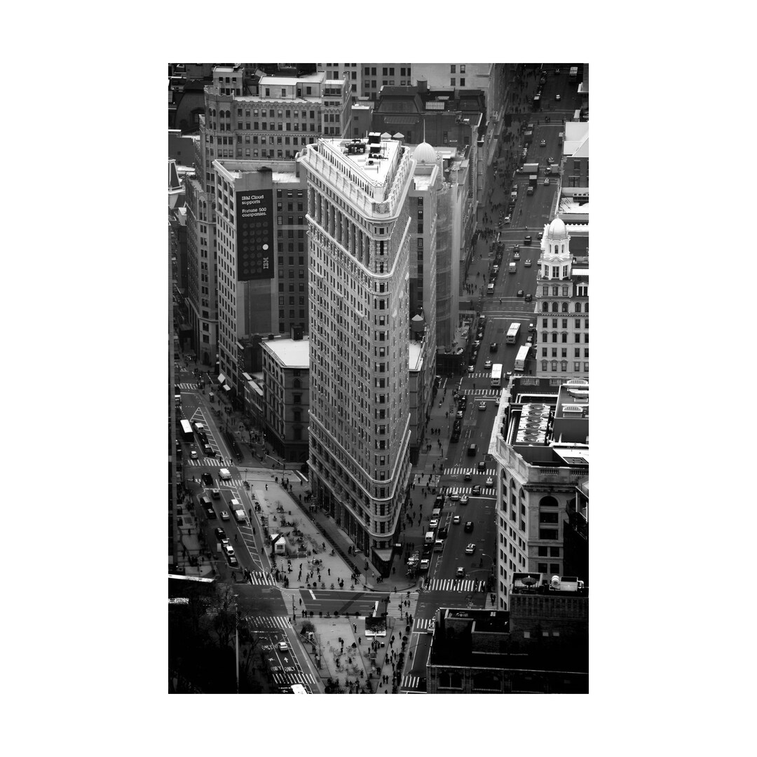 Flatiron Building New York City Manhattan From Above Photo Poster Art ...