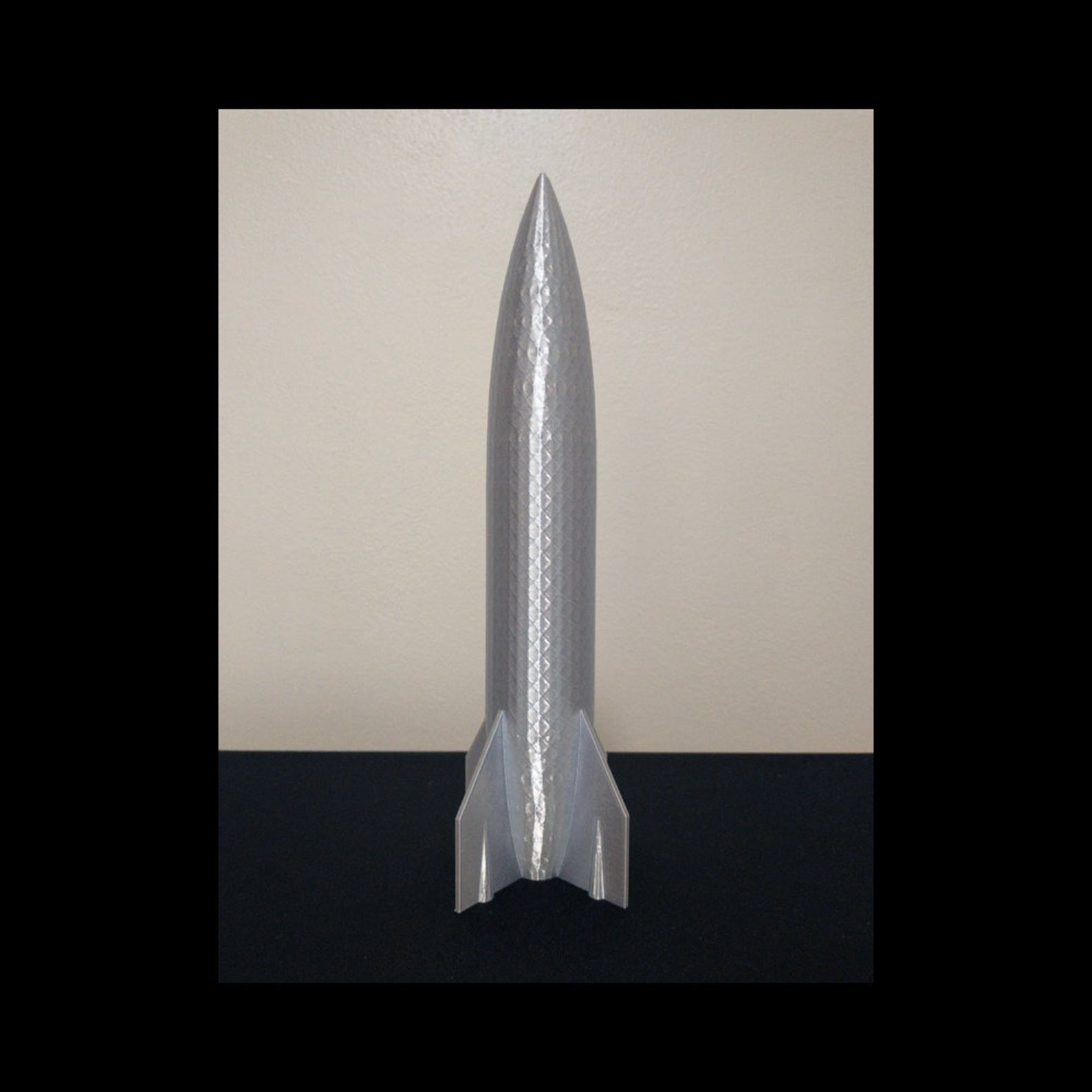 Retro Rocket Outer Space Spaceship Aircraft Model Sculpture 3D | Etsy