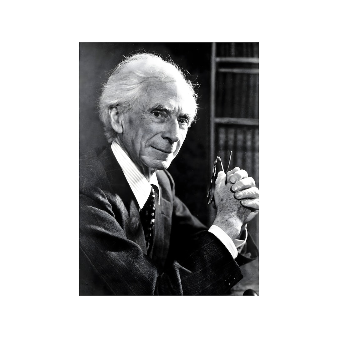 Bertrand Russell 1957 Sitting Portrait Photo Art Poster Print - Etsy