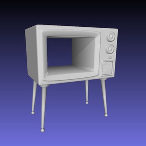 Vintage Retro Old School Atompunk T.V. TV Television Set Model Figure ...