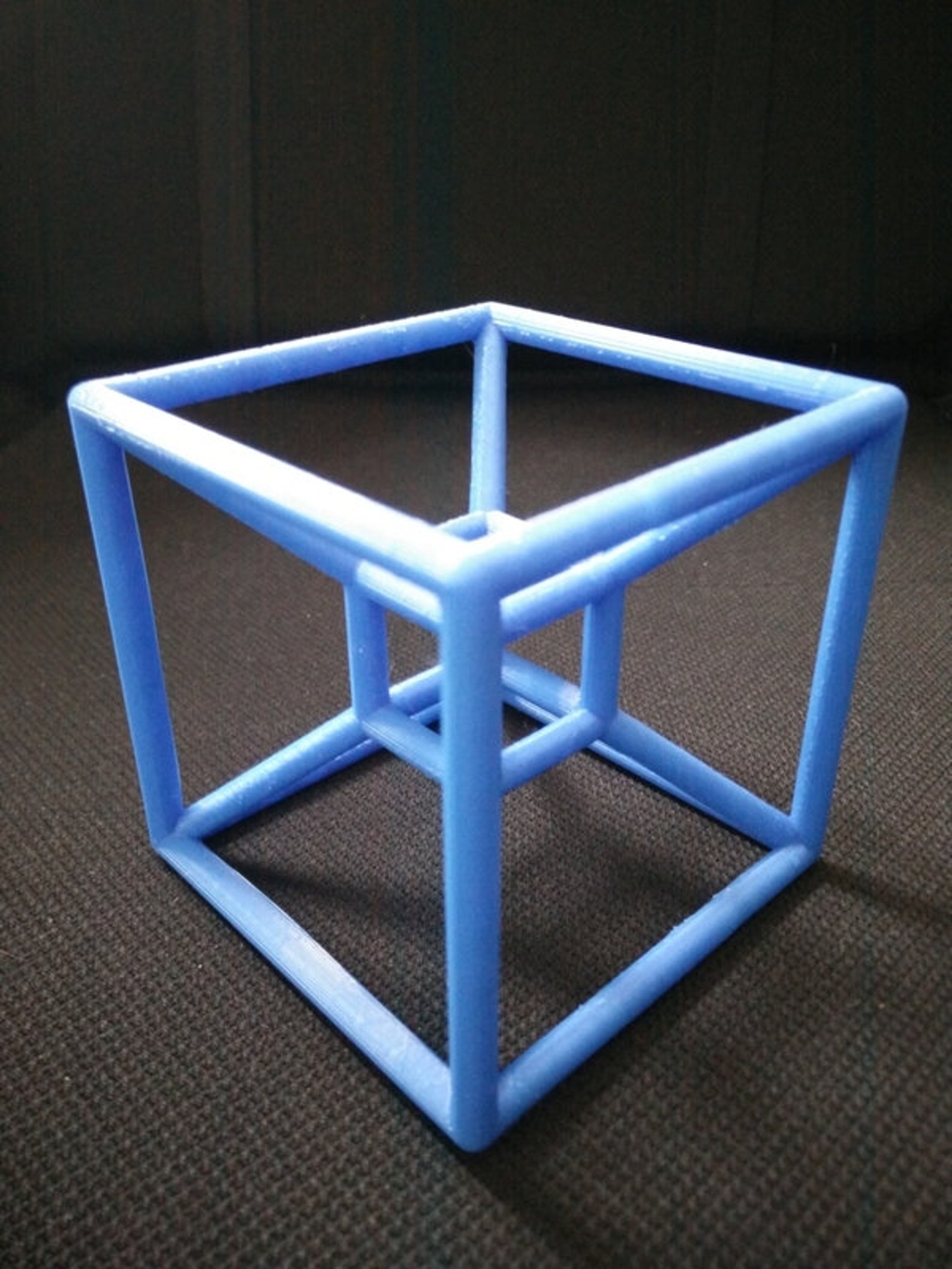 Tesseract Hypercube 3D Printed 4th Dimension Physics Geometry - Etsy