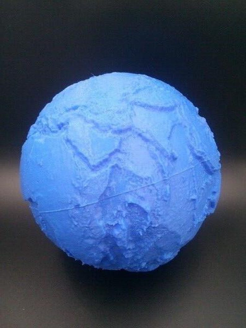 Planet Earth Globe 3D Printed Model Art Sculpture Solar System ...