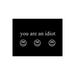 You Are an Idiot 2000s Trojan Offiz Virus Smiley Faces Poster Retro Art ...