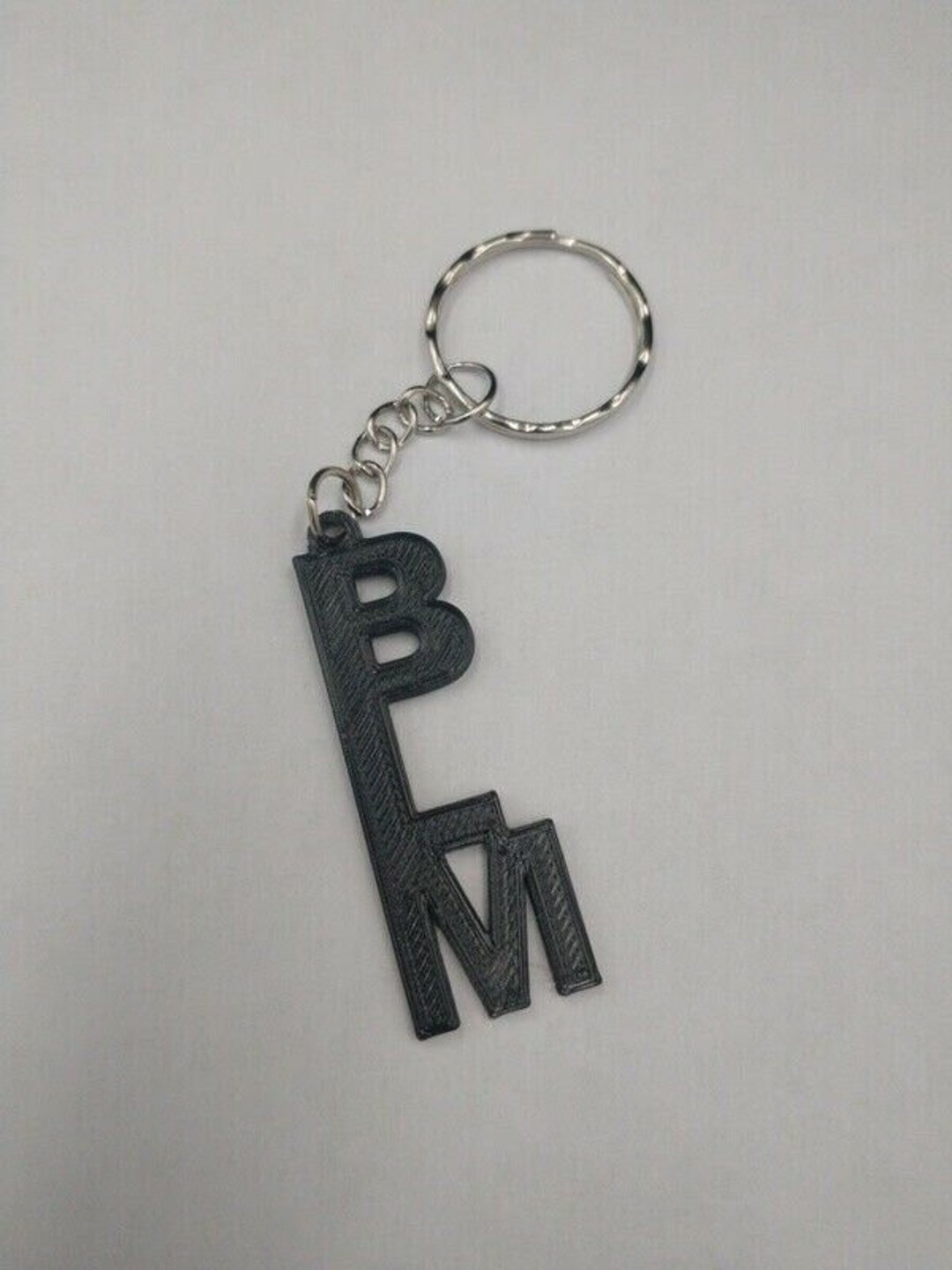 BLM Black Lives Matter Keychain Pendant 3D Print W Chain Ring, Choice ...