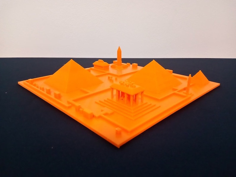 Pyramids at Giza Ancient Egypt 3D Printed Architectural Model - Etsy