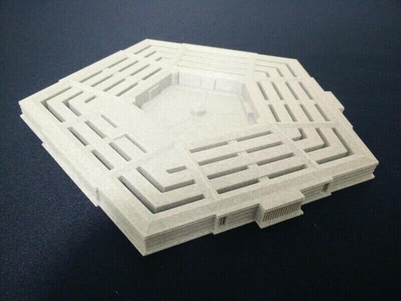 The Pentagon Washington D.C. 3D Printed Architectural Model 1:2000 ...