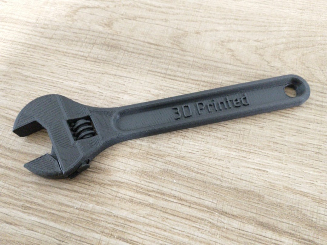 3D Printed Crescent Adjustible Operational Wrench Hand Tool - Pick Size ...