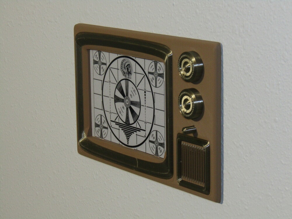 Vintage Retro Old Atompunk 1950s T.V. TV Television Set Screen Test ...
