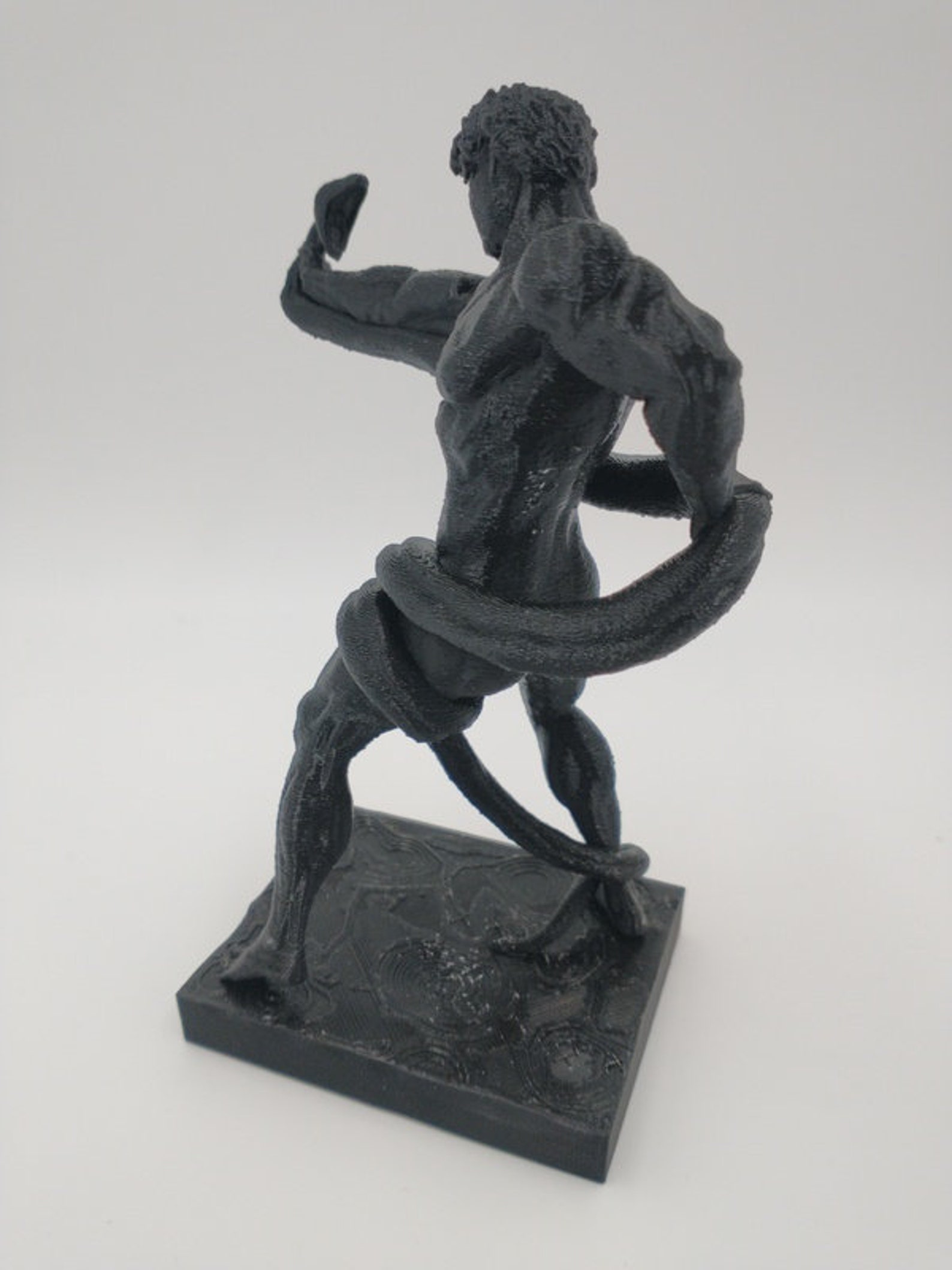 Athlete Wrestling a Python 3D Print Sculpture Statue Figure - Etsy