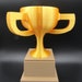 You're Winner Trophy Cup Retrogaming Video Games Game Meme 3D Printed ...