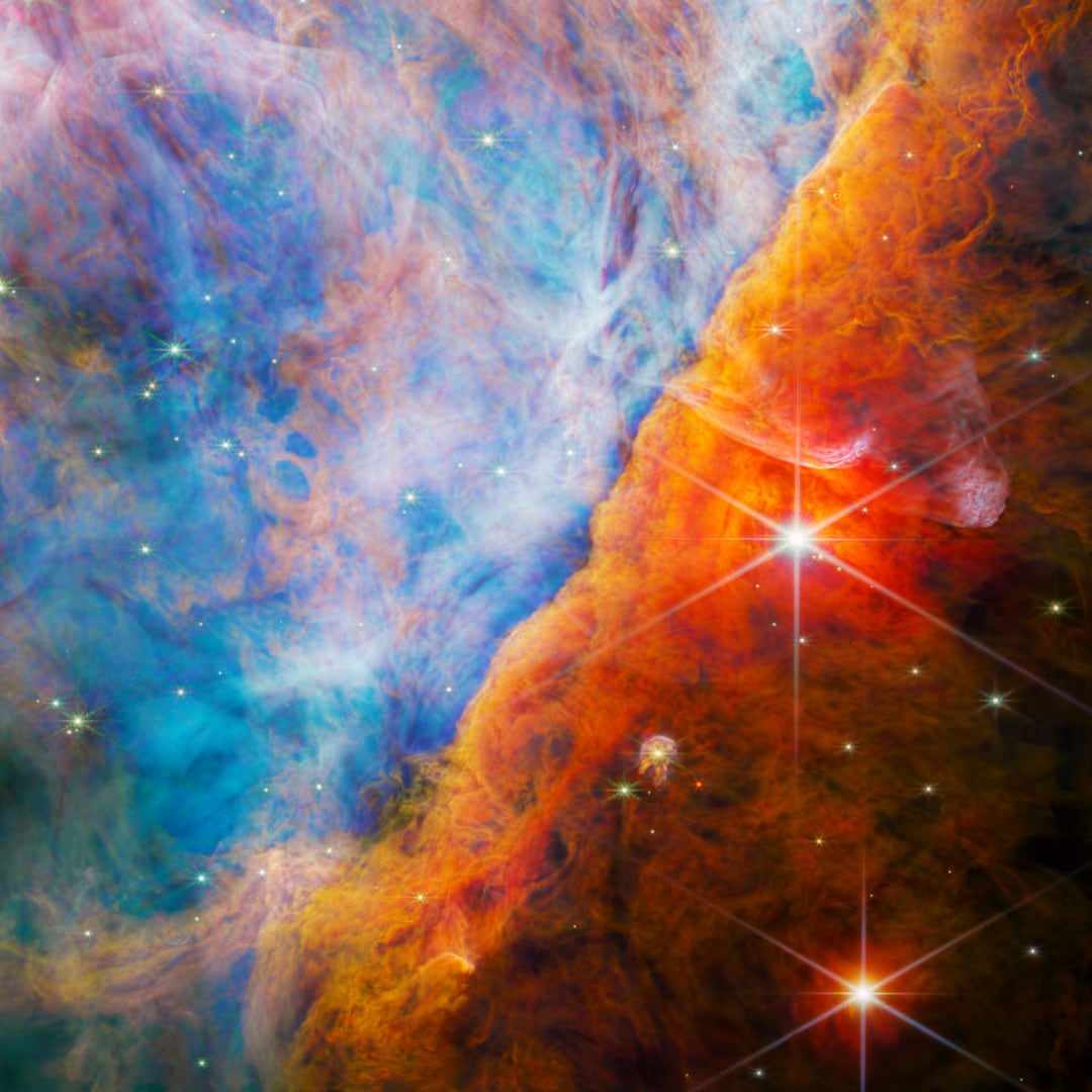 Orion Bar Nebula Nircam Methyl Cation James Webb Space Telescope Poster ...