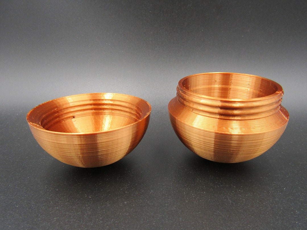 Screw Ball Sphere Spherical Small Storage Container Screw Top 3D Print ...