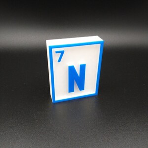 Periodic Table of the Elements Element Tile Sculpture Chemistry Art ...