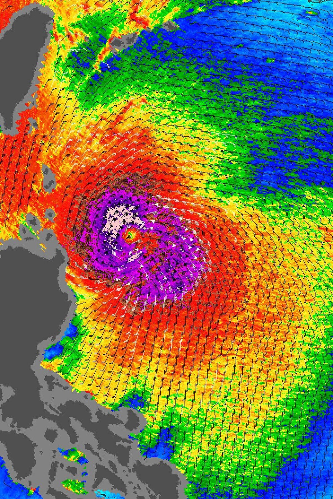 Typhoon Lupit Storm Weather Map Data Chart Space Satellite Poster Art ...