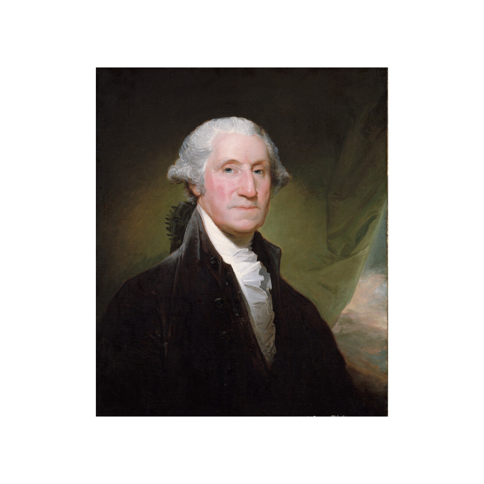 George Washington Gilbert Stuart 1795 Portrait Painting Poster Print - Etsy