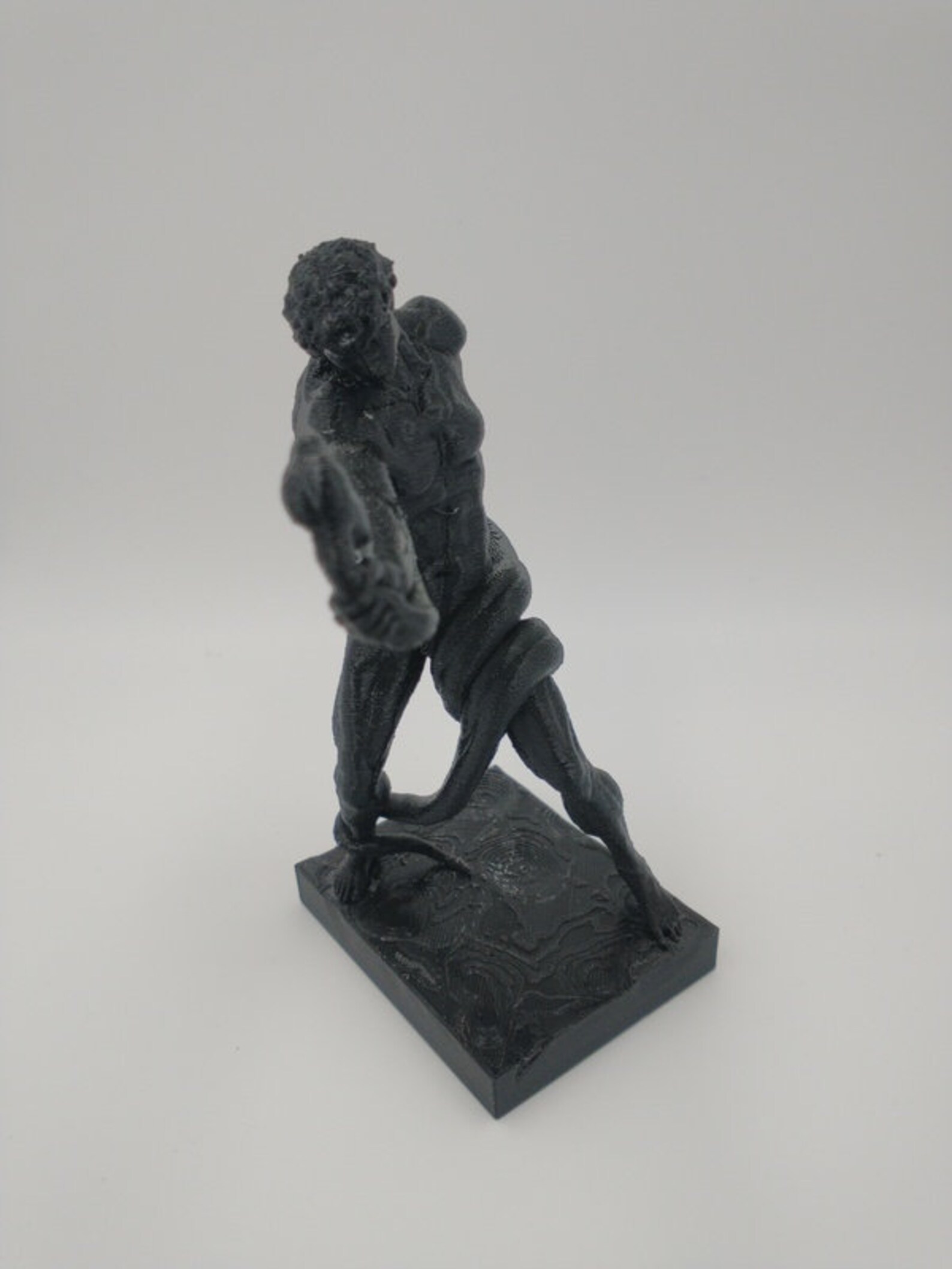 Athlete Wrestling a Python 3D Print Sculpture Statue Figure | Etsy