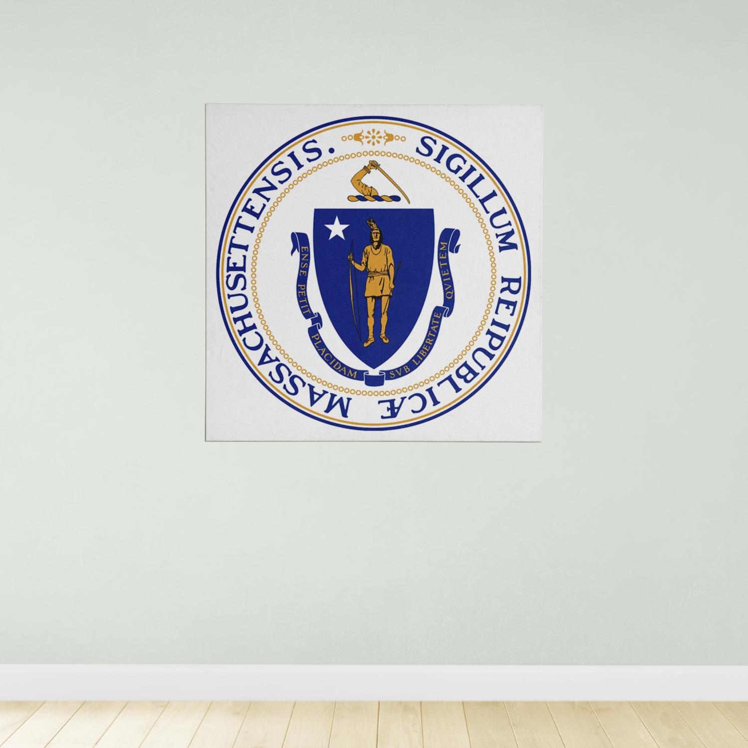 Seal of the State of Massachusetts United States Seals Poster Art Print ...