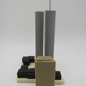 Original WTC World Trade Center Twin Towers New York City NY 6" 1:3500 ...