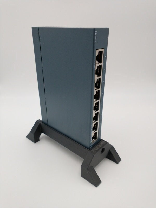 Vertical Stand for Tp-link TL-SG108 8 Port Switch 3D Printed Holder ...