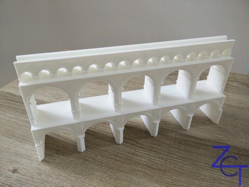 Roman Aqueduct Bridge Pont Du Gard France Architectural Model - Etsy
