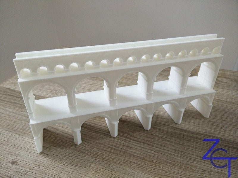 Roman Aqueduct Bridge Pont Du Gard France Architectural Model - Etsy