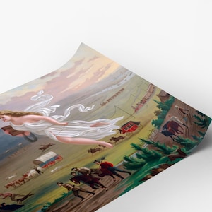 American Progress John Gast Manifest Destiny West Expansion Painting ...