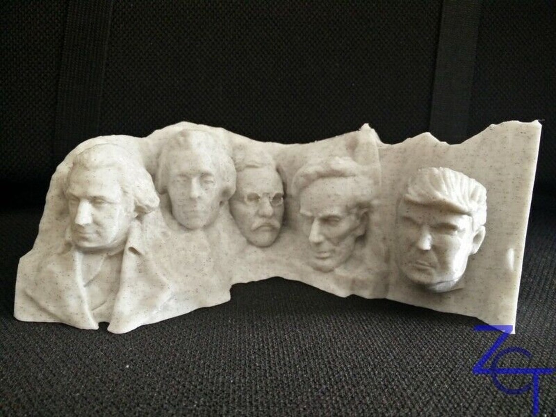 Mount Rushmore With Donald Trump Trumpmore U.S. President 3D | Etsy
