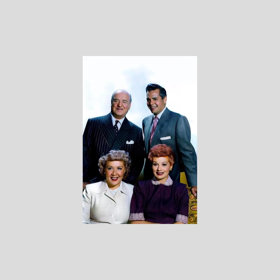 Cast of I Love Lucy 1950s Arnaz Ball Frawley Vance Photo Photograph Art ...