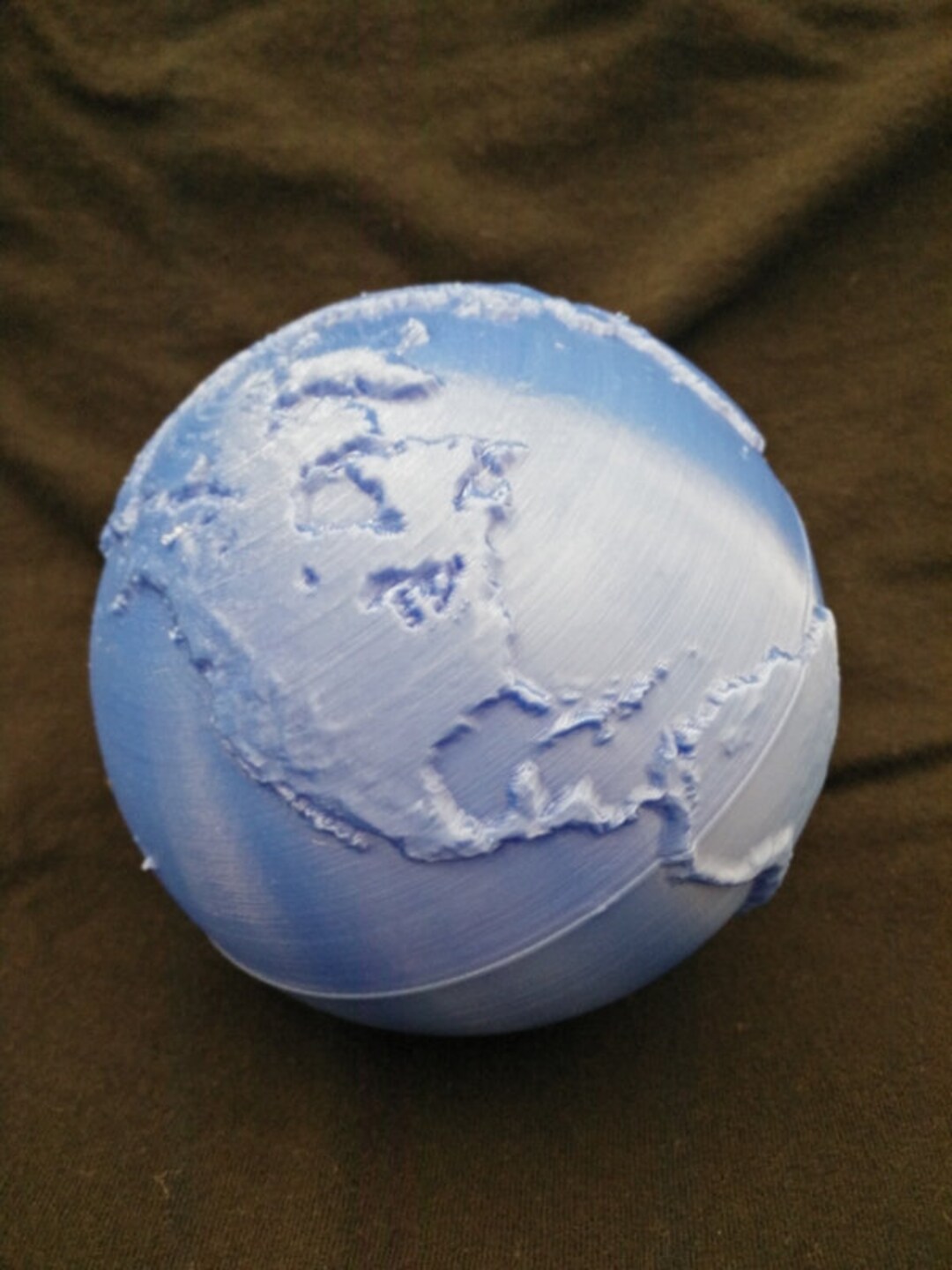 The World Earth Planet Globe 3D Printed Model Sculpture With Continents ...