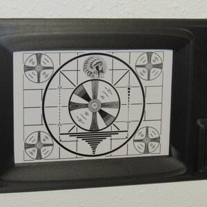 Vintage Retro Old Atompunk 1950s T.V. TV Television Set Screen Test ...