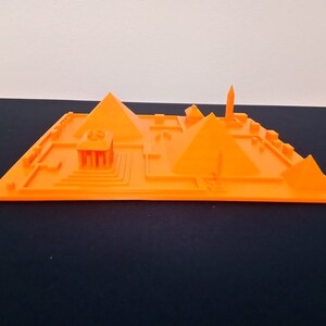 Pyramids at Giza Ancient Egypt 3D Printed Architectural Model 7.5 ...